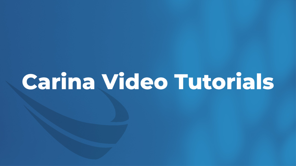 Carina Video Tutorials - Wahsega